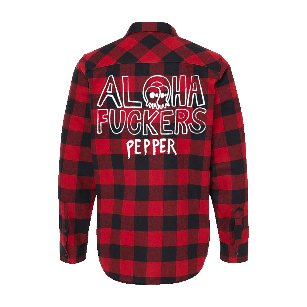 Aloha Fuckers Red Flannel - Official Pepper US Store | Pepper US